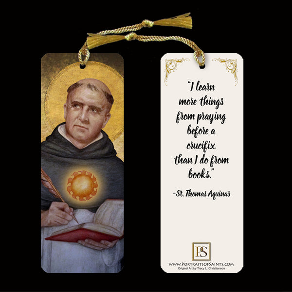 St. Thomas Aquinas Bookmark - Portraits of Saints