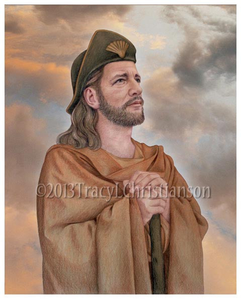 St. James the Greater Print - Portraits of Saints