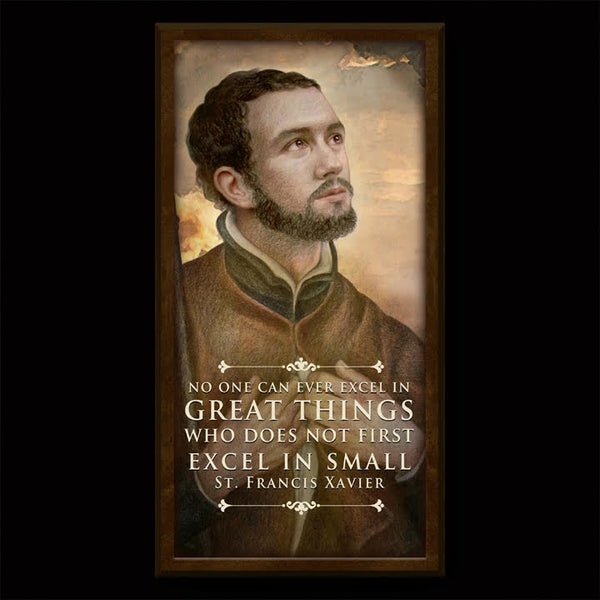St. Francis Xavier Inspirational Plaque - Portraits of Saints