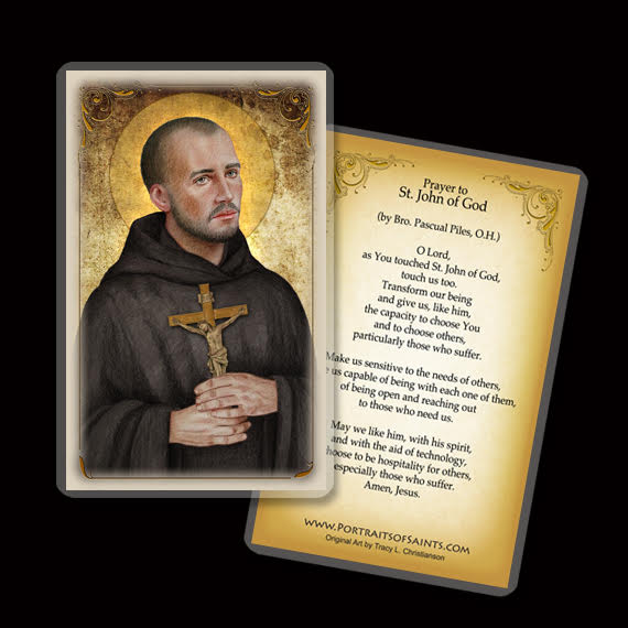 St. John of God Holy Card - Portraits of Saints