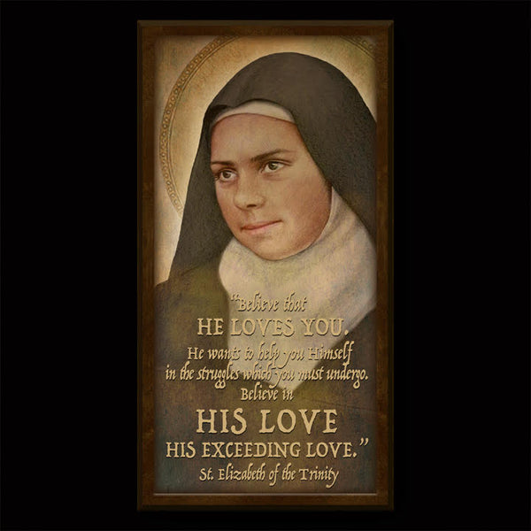St. Elizabeth of the Trinity Inspirational Plaque - Portraits of Saints