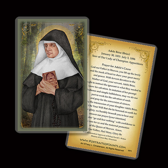 Adele Brice Holy Card - Portraits of Saints