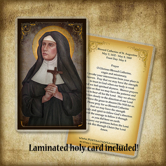 Bl. Catherine of St. Augustine Pendant & Holy Card Gift Set - Portraits ...