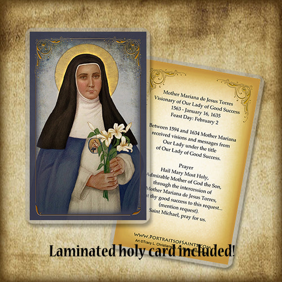 Venerable Mother Mariana de Jesus Torres Plaque & Holy Card Gift Set ...
