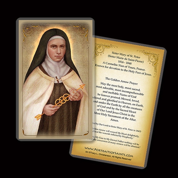 Sr. Mary of Saint Peter Holy Card - Portraits of Saints