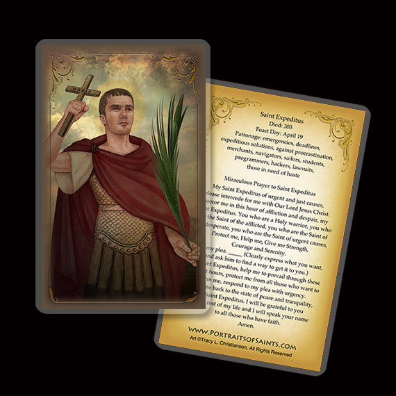 St. Expeditus Holy Card - Portraits of Saints
