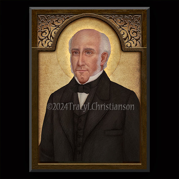 Venerable Leo Dupont Plaque & Holy Card Gift Set - Portraits of Saints