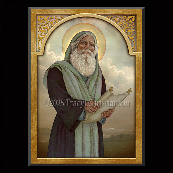 St. Joel Plaque & Holy Card Gift Set - Portraits of Saints
