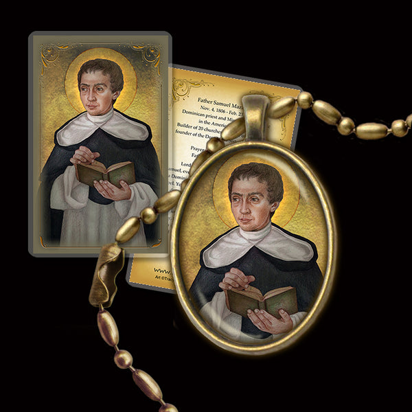 Venerable Fr. Samuel Mazzuchelli, OP Pendant & Holy Card Gift Set ...