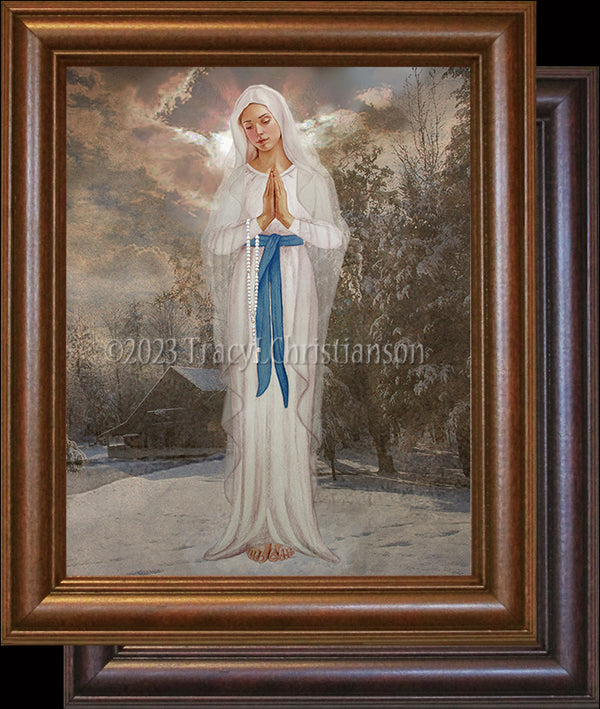 Our Lady of Banneux Framed - Portraits of Saints