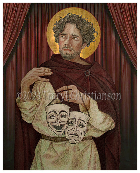 St. Genesius of Rome Print - Portraits of Saints