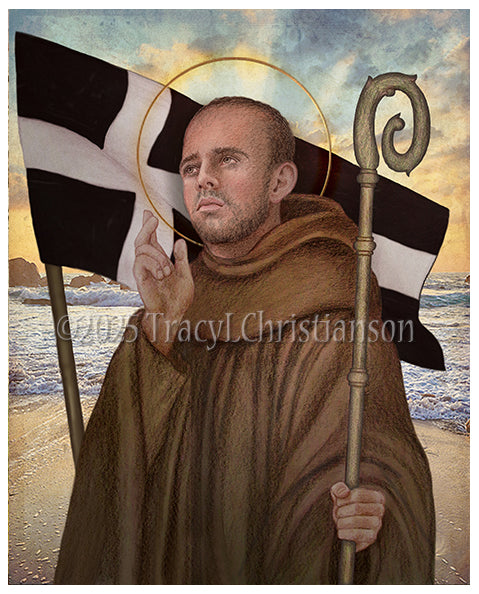 St. Piran Print - Portraits of Saints