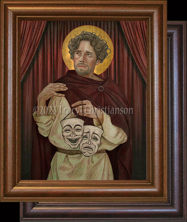 St. Genesius of Rome Framed Art - Portraits of Saints
