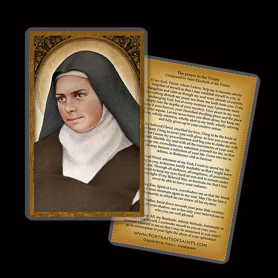 St. Elizabeth of the Trinity Holy Card - Portraits of Saints