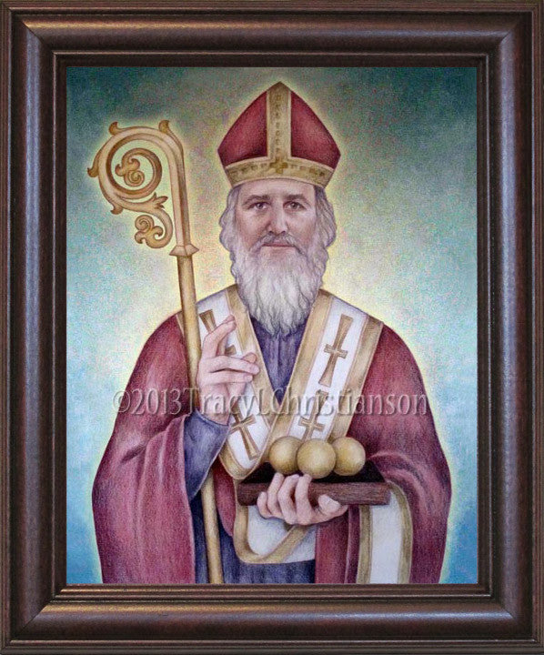 St. Nicholas Framed - Portraits of Saints