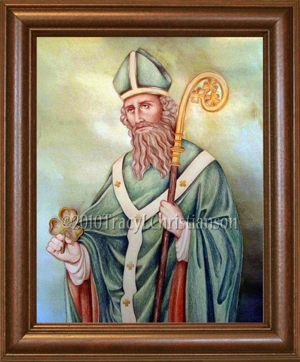 St. Patrick (A) Framed - Portraits of Saints