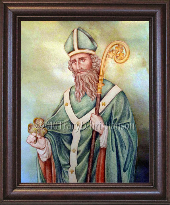 St. Patrick (A) Framed - Portraits of Saints