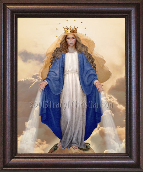 Our Lady of Grace Framed - Portraits of Saints