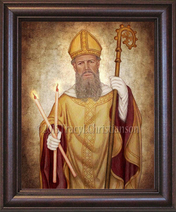 St. Blaise (Blase) Framed - Portraits of Saints