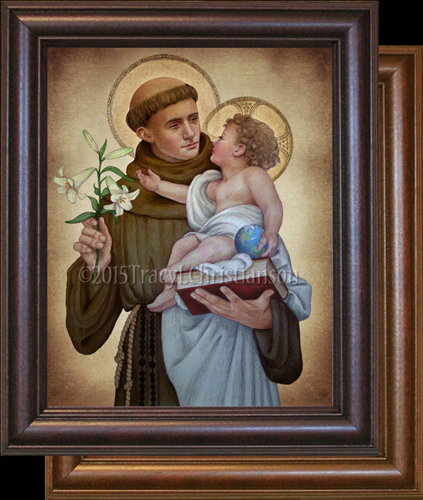 St. Anthony of Padua (B) Framed - Portraits of Saints