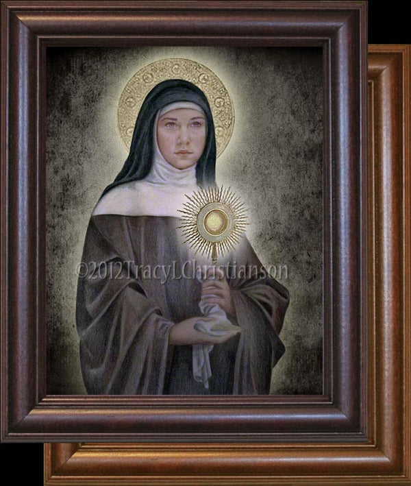 St. Clare of Assisi Framed - Portraits of Saints