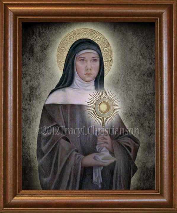 St. Clare of Assisi Framed - Portraits of Saints