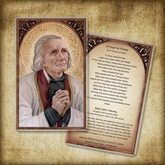 St. John Vianney Holy Card - Portraits of Saints