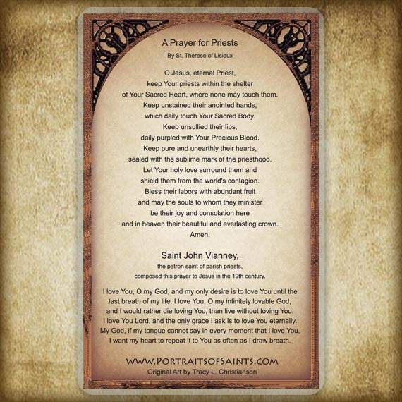 St. John Vianney Holy Card - Portraits of Saints