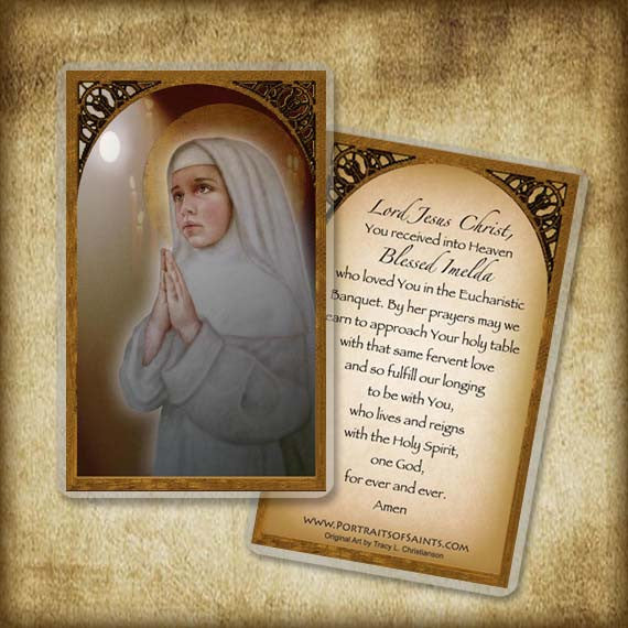 Bl. Imelda Lambertini Holy Card - Portraits of Saints