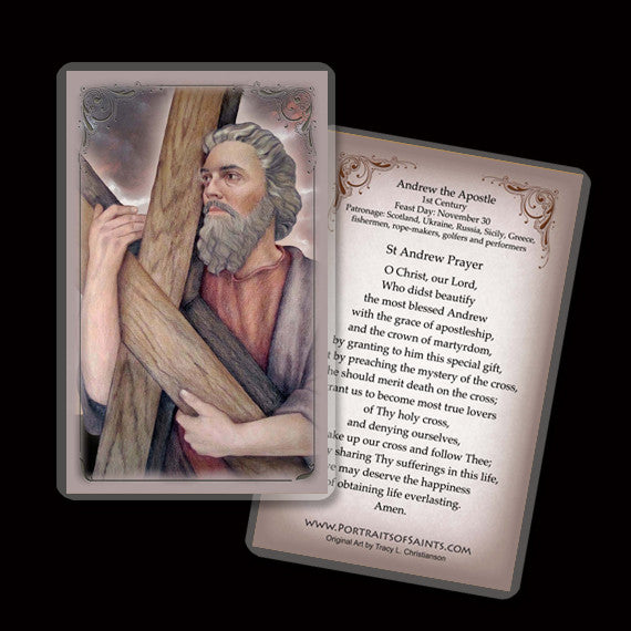 St. Andrew the Apostle Holy Card - Portraits of Saints