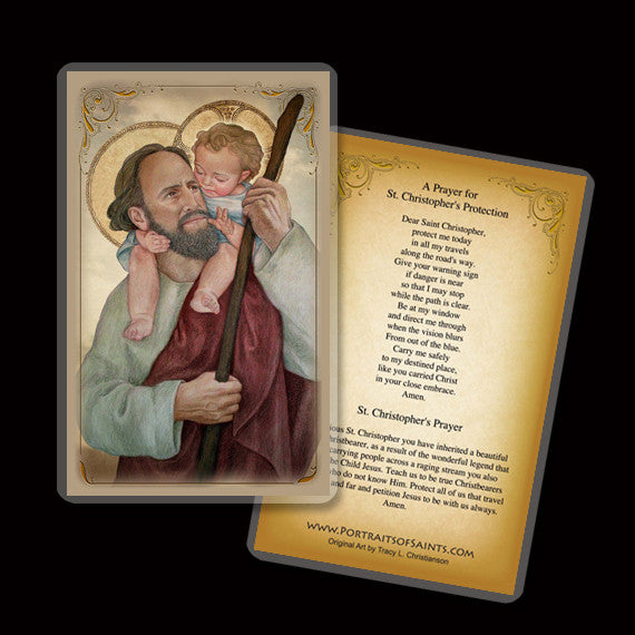 St. Christopher Holy Card - Portraits of Saints