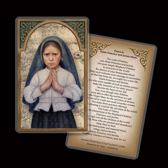 St. Jacinta Marto Holy Card - Portraits of Saints