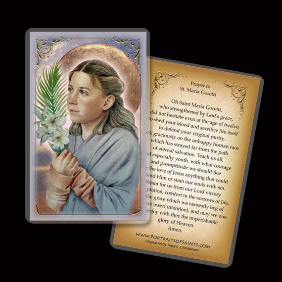 St. Maria Goretti Holy Card - Portraits of Saints