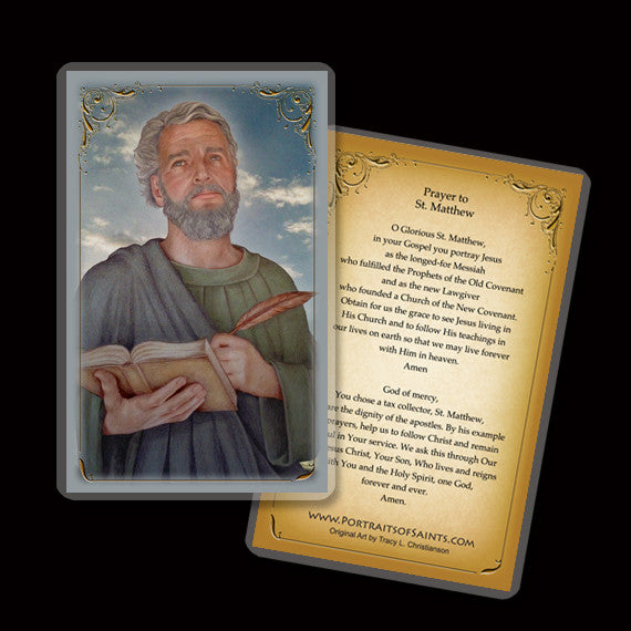 St. Matthew the Apostle Holy Card - Portraits of Saints