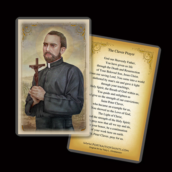 St. Peter Claver Holy Card - Portraits of Saints