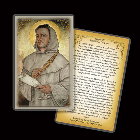 St. Peter Damian Holy Card - Portraits of Saints