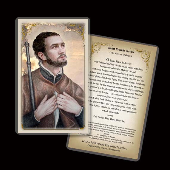 St. Francis Xavier Holy Card - Portraits of Saints
