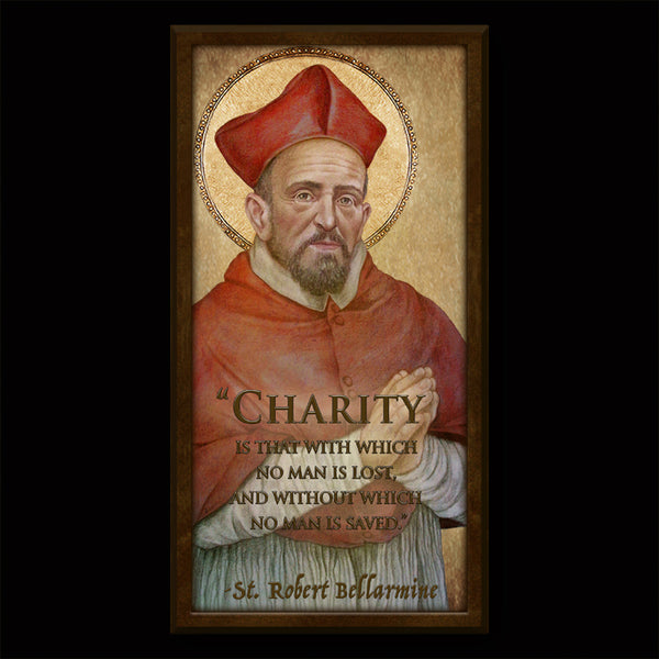 St. Robert Bellarmine Inspirational Plaque - Portraits of Saints