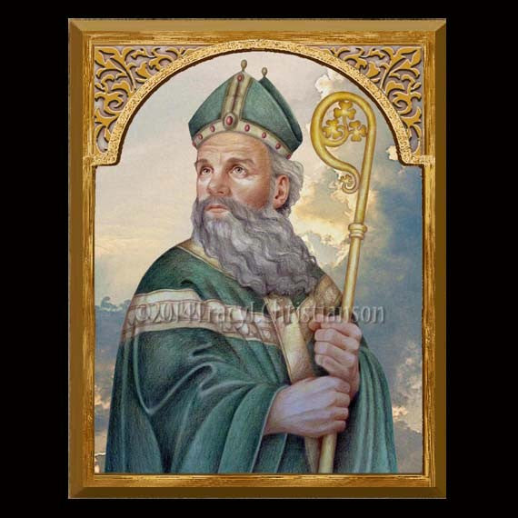 St. Patrick 8x10 (B) Plaque - Portraits of Saints