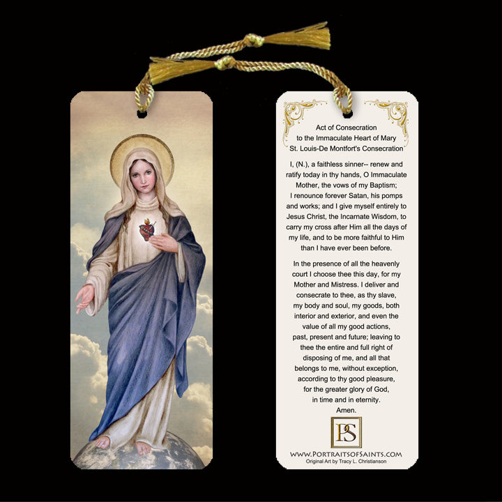 Immaculate Heart of Mary (full-length) Bookmark - Portraits of Saints