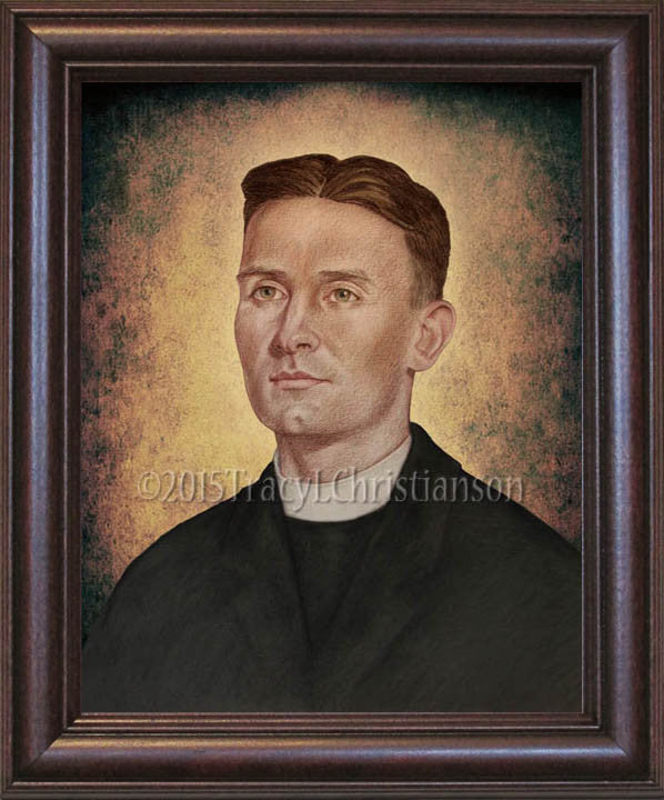 Venerable Fr. Emil Kapaun (B) Framed - Portraits of Saints