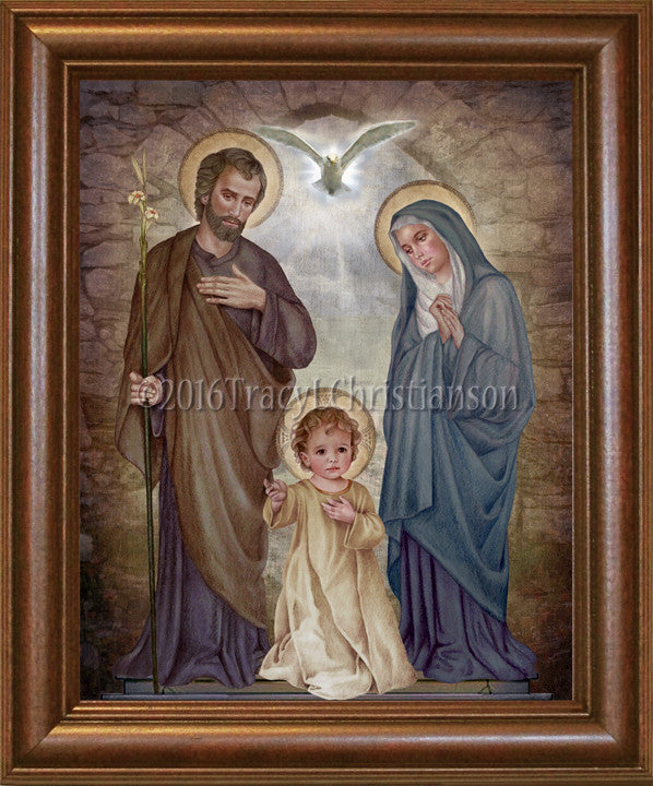 Holy Family (E) Framed - Portraits of Saints