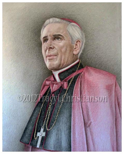 Bishop Fulton Sheen Print - Portraits of Saints
