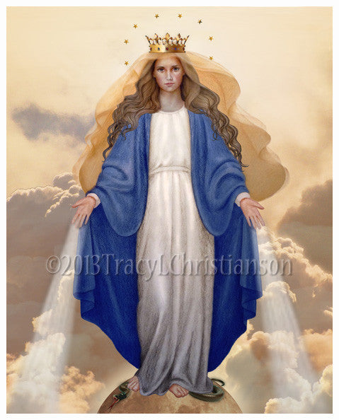 Our Lady of Grace Print - Portraits of Saints