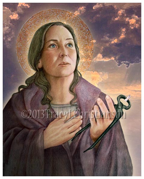 St. Apollonia Print - Portraits of Saints