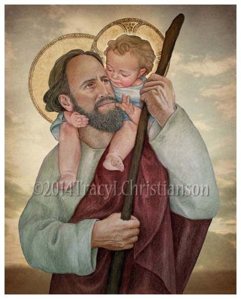 St. Christopher Print - Portraits of Saints