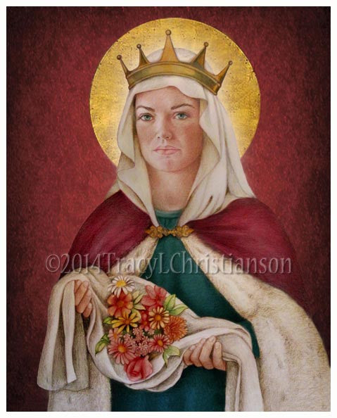 St. Elizabeth of Hungary Print - Portraits of Saints