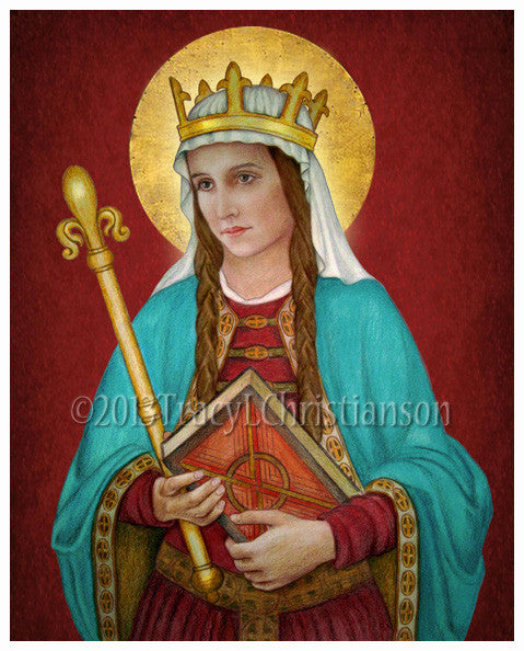 St. Margaret of Scotland Print - Portraits of Saints