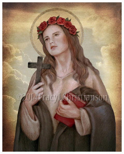 St. Rosalia of Palermo Print - Portraits of Saints