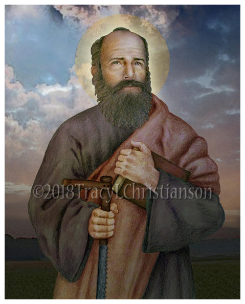 St. Simon the Apostle Print - Portraits of Saints